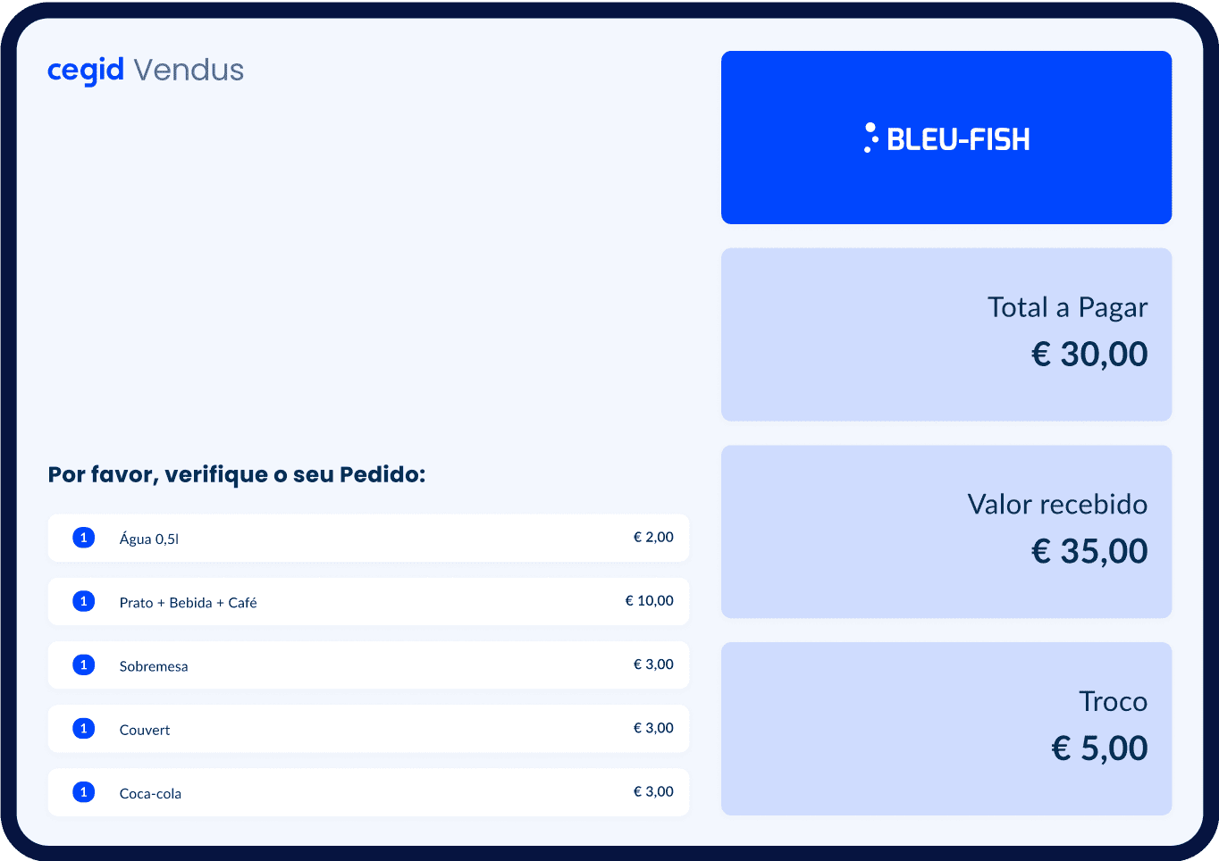 Software de Faturação e POS Online para Restaurantes - Cegid Vendus
